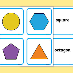 2D shape matching game | Easy to print | Twinkl