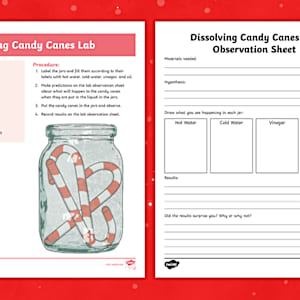 Dissolving Candy Canes STEAM Lab for 3rd-5th Grade - Twinkl