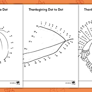 Easy Thanksgiving Connect the Dots Activity | Twinkl USA