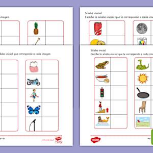 Ficha de actividad: Reconocimiento de sílaba inicial