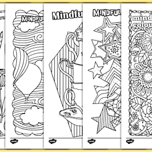 Adult Colouring Mindfulness Colouring Sheets Pack