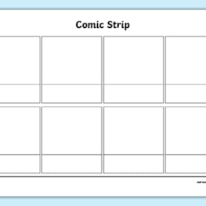 Blank Comic Strip Template | Teaching Resources | Twinkl