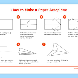 Make A Paper Plane - Aeroplane Craft Instructions