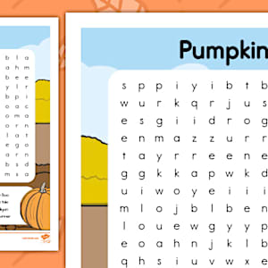 Pumpkins Word Search for K-2nd Grade (teacher made) - Twinkl