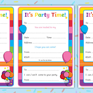Free Printable Birthday Invitations for NZ Classes
