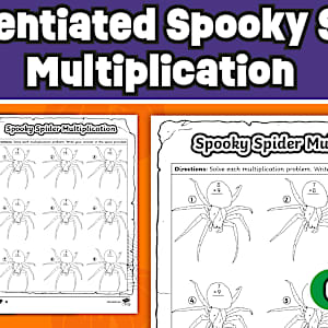 Spooky Spider Multiplication Halloween Activities