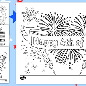 Independence Day Coloring Pages | US Holidays | Twinkl USA