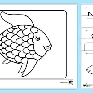 Colouring Sheets to Support Teaching on The Rainbow Fish