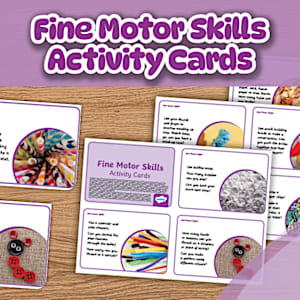 Fine Motor Skills, Activity Cards