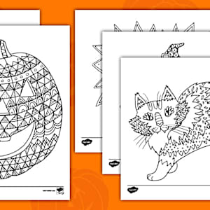 Halloween Mindfulness Coloring Sheets | Special Events