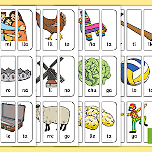 Rompecabezas: Palabras con 3 sílabas