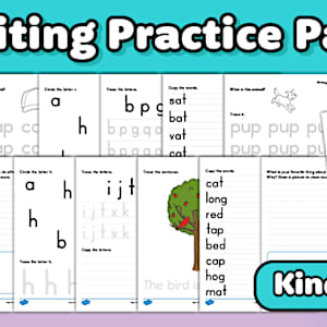 Pick a Prompt Writing Template for Kindergarten - Twinkl ELA