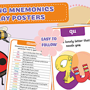 Spelling Mnemonics - List of Mnemonics and Posters - Twinkl