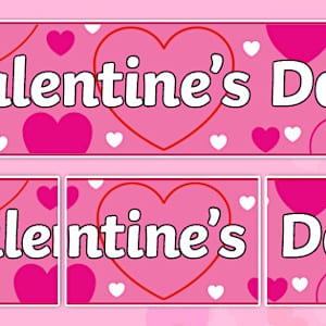 Happy Valentine's Day Banner - Display Resource