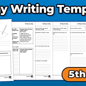 Fifth Grade Essay Writing Template