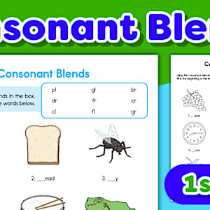 Consonant Blend Worksheet for 1st Grade | Twinkl USA