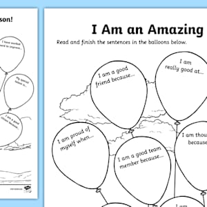 Printable Why Am I Amazing Activity for Kids | Twinkl USA