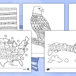 USA Coloring Sheets | Mindfulness Activities | Twinkl USA