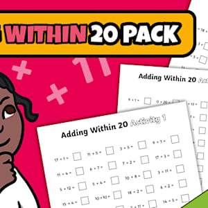 👉 Adding Within 20 Pack - Twinkl - KS1