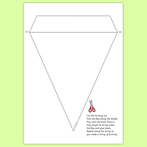 Paper Bunting| Blank Bunting Template - Foundation Phase
