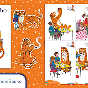 The Tiger Who Came to Tea Characters | Printable Cut-Outs