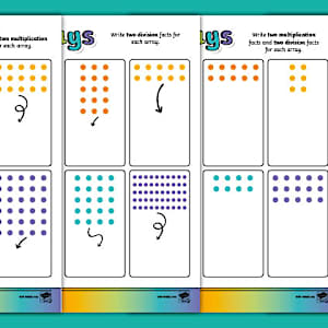 Year 2 Maths Arrays Homework Worksheet