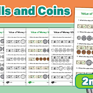 Fun Counting Coins Worksheets for Kids | Twinkl USA