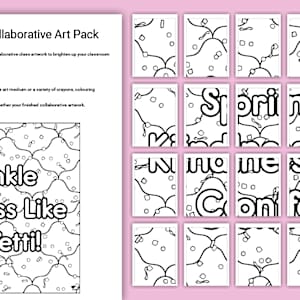 FREE Sprinkle Kindness Like Confetti! Collaborative Art Pack | Class ...