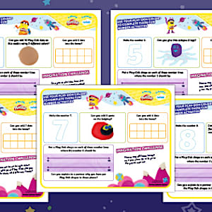 FREE! - Play-Doh: Number Activity Mats - Twinkl