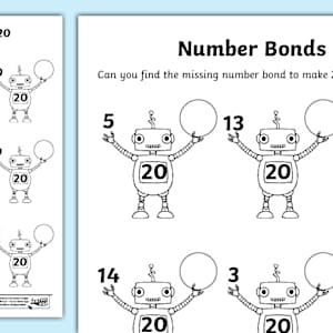 Number Bonds to 20 Activity | Maths | Twinkl