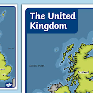 United Kingdom Map - Twinkl