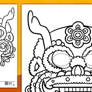 Chinese Dragon Mask | Primary Craft Template | Australia
