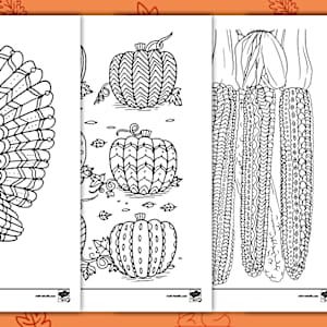 Thanksgiving Mindfulness Coloring Pages | Twinkl