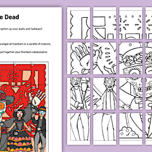 Day of the Dead Collaborative Art Pack | Twinkl