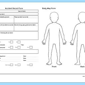 Child Accident Record & Body Map Template | Twinkl