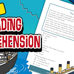 Second Grade The Titanic Reading Passage Comprehension Worksheet
