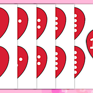 👉 Love Heart Number Matching Activity
