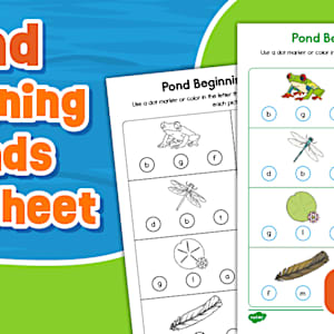Pond Beginning Sounds Activity