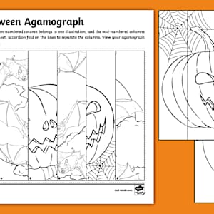 Halloween Agamograph Craft for 3rd-5th Grade | Twinkl USA