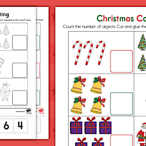 Christmas Cut and Paste Worksheet for Kids | Twinkl USA