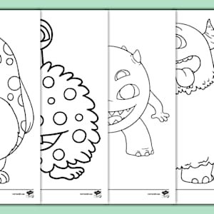 Monster Colouring Activity for Nursery Age Children | Twinkl