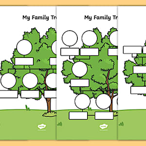 My Family Tree Template - Teaching Resources