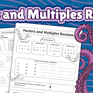 Year 5 Factors and Multiples Revision Worksheet | Twinkl