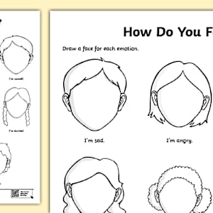 Emotions, Expressions and Feelings Worksheet - Twinkl