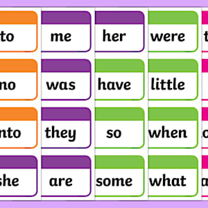 Coloured Tricky Words Flashcards | Twinkl Resources