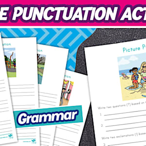 Using Correct Punctuation in Sentences Writing Worksheets