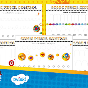 FREE! - Sonic: Pencil Control Activities (teacher made)