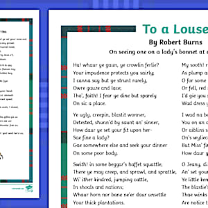 To a Louse Robert Burns Poem