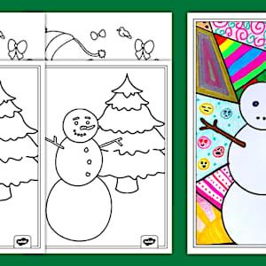 Pop Art Snowman Activity for Kids | Twinkl USA - Twinkl