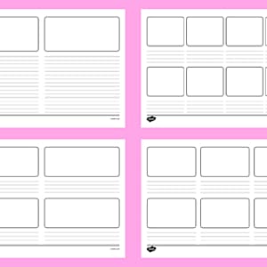 Blank Storyboard Writing Frame Templates